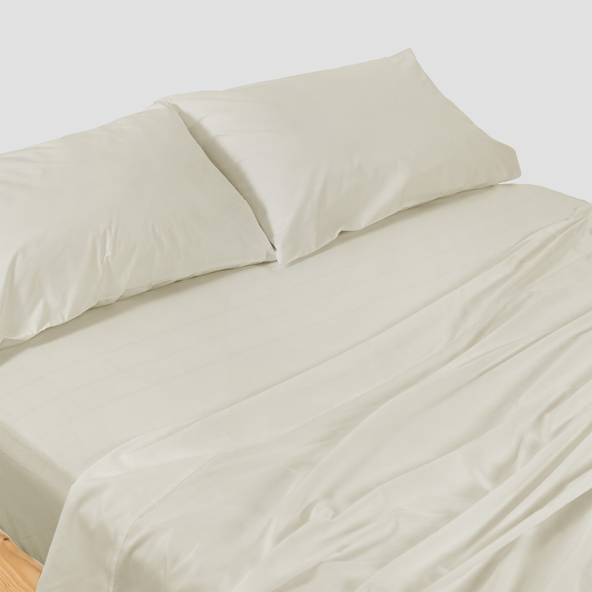 Crisp Oat Flat Sheet Set | Organic Cotton Bed Sheets | SOJAO Singapore
