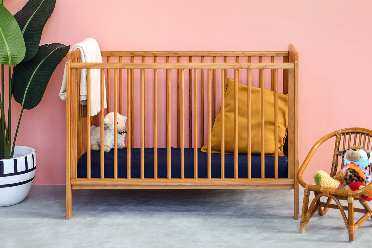 Organic Classic Baby Cot Fitted Sheet | Luxury Organic Cotton Bed sheet | SOJAO Thailand