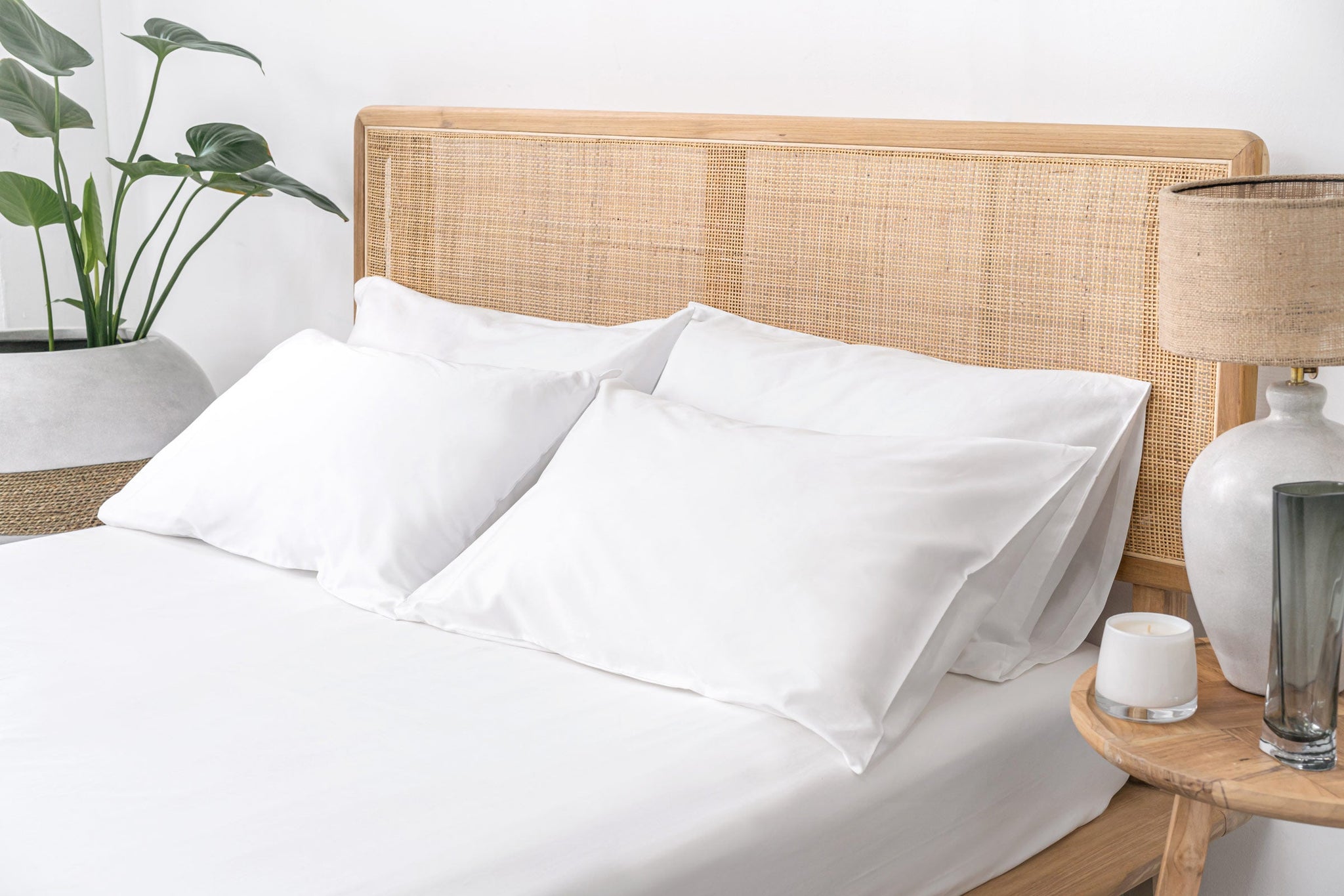 Classic White Fitted Sheet | Organic Cotton Bed Sheets | SOJAO